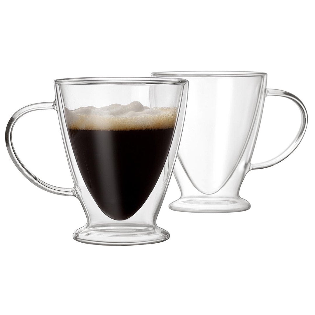 Double Wall Glass Cup Set | Best for Coffee, Tea - Sister.ly Drinkware