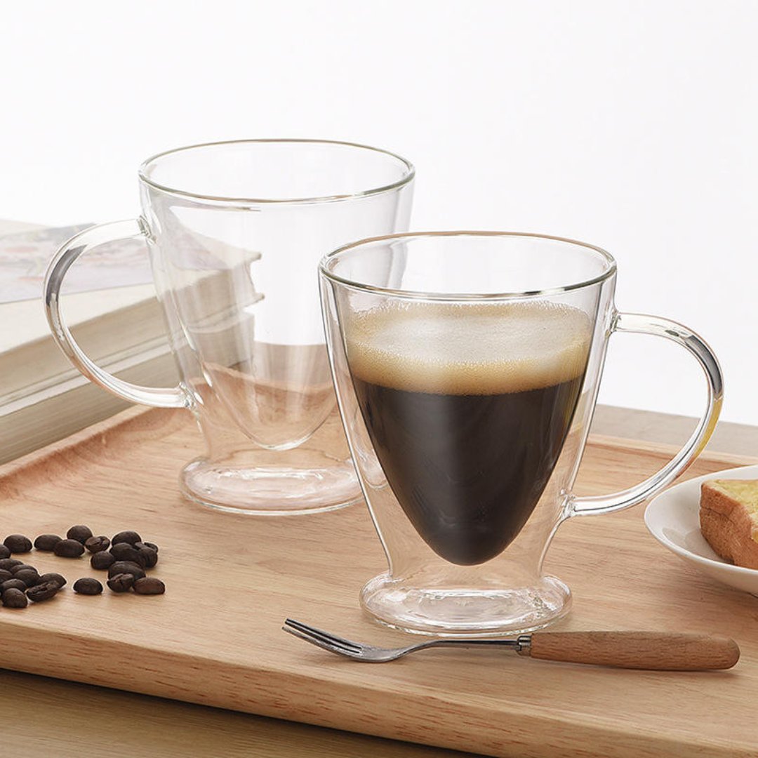 Clear Insulated Double Wall Glass Cup Set | Sister.ly Drinkware